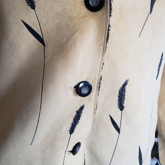 Robert Kitchen | Jackets & Coats | Robert Kitchen Feather Detail Button ...